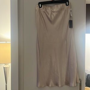 Babaton | Skirts | Champagne Pink Silk Babaton Slip Skirt Size Brand ...